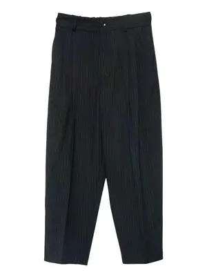 NICHOLSON & NICHOLSON Pinstripe-pattern Tailored Trousers - Blue