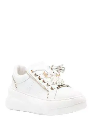 CULT Cult Nirvana Stud-Embellished Leather Sneakers
