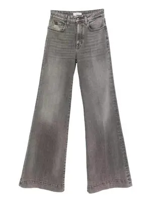 Jacob Cohen Faded Wide-leg Jeans - Grey