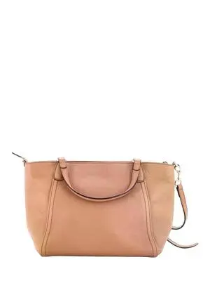 Gucci Soho Convertible Top Handle Bag Leather Small Satchel - Neutrals