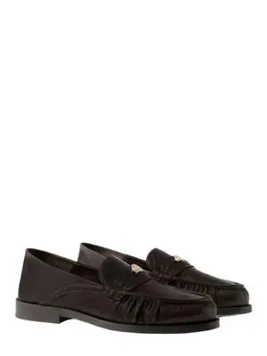 CLAUDIE PIERLOT Claudie Pierlot Logo-Plaque Gathered Loafers