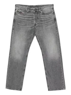 DIESEL® Diesel Faded Straight-Leg Jeans Grey