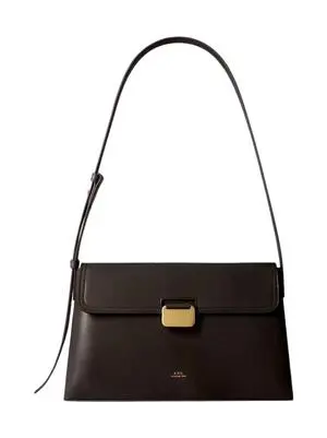 A.p.c. A.P.C. Simone Leather Shoulder Bag Brown