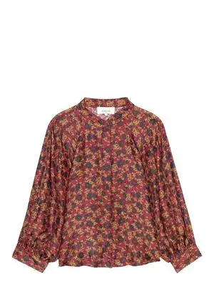 THE GREAT. The Great. Ashland Floral-Print Blouse