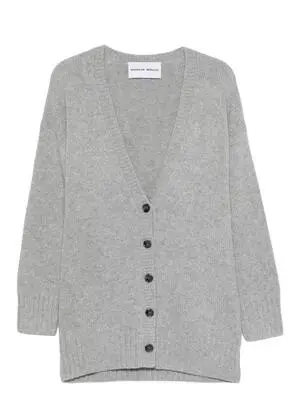 EMERSON RENALDI V-neck Ribbed Cardigan - Grey