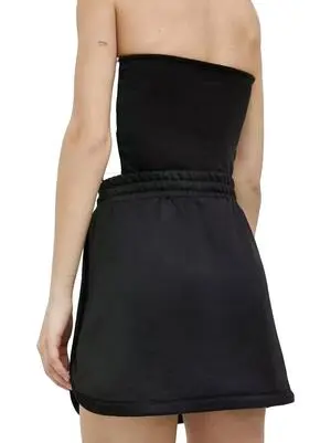 PUMA Logo Print Elasticated Mini Skirt - Black