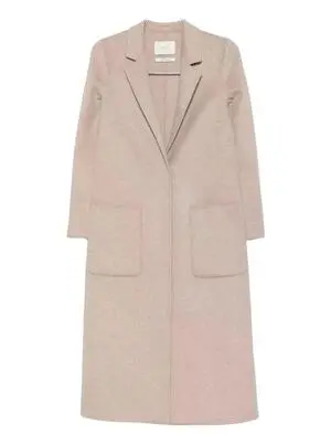 VICOLO Single-breasted Notch-lapel Coat - Neutrals