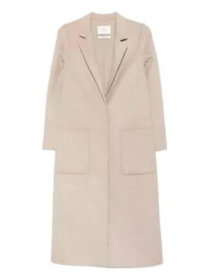 VICOLO Single-breasted Notch-lapel Coat - Neutrals
