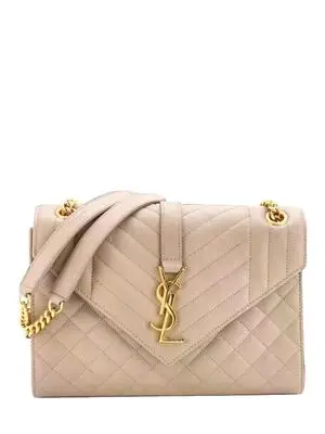 SAINT LAURENT Classic Monogram Envelope Satchel