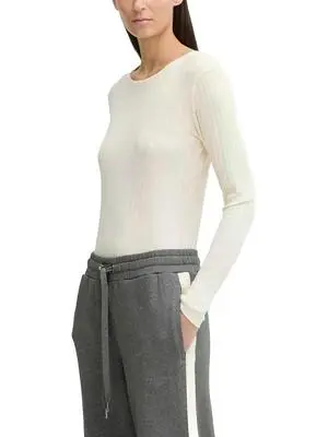 Marc O'polo Ribbed Long Sleeve Top - Neutrals