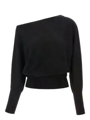 MARELLA Marella Black Cashmere Pullover Sweater