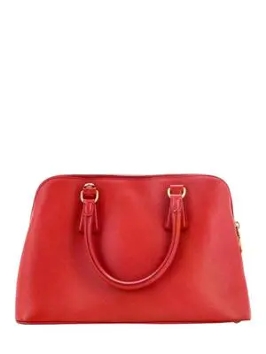 Prada Saffiano Leather Medium Satchel - Red