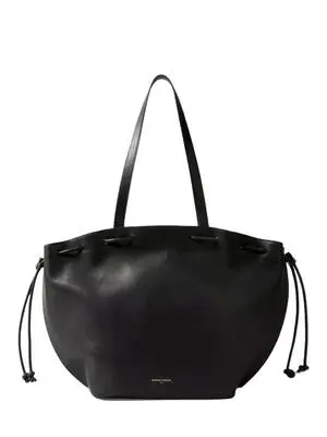 Claudie Pierlot Soft Smooth Leather Tote Bag - Black