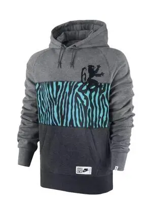 Nike Lebron James Hoodie With Safari Print - Grey