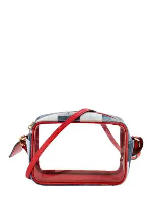 LOUIS VUITTON Patchwork Denim Shoulder Bag - Blue