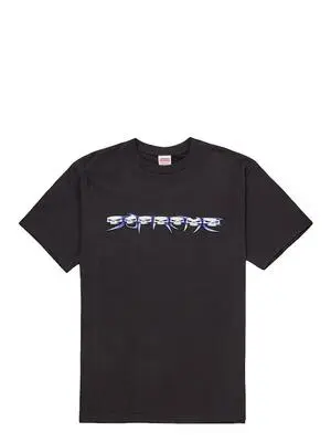 Supreme Skulls Spellout Tee Shirt - Black