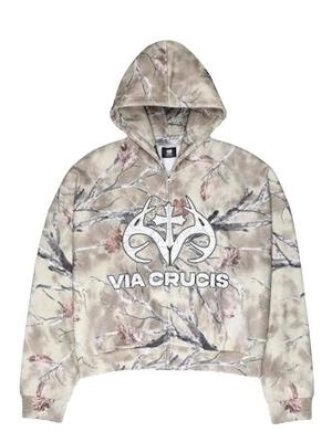 $UICIDEBOY$ Via Crucis Camouflage Zip Up Hoodie - Camo