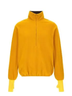 ENTIRE STUDIOS 'shell Fleece Pullover' Fleece Sweatshirt Yellow