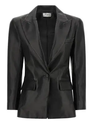 BALMAIN BALMAIN Single-Breasted Leather Blazer