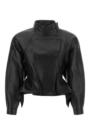 Balmain Iconica Leather Jacket - Black