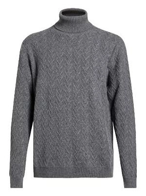 ZANONE Virgin Wool And Cashmere Turtleneck Sweater - Grey