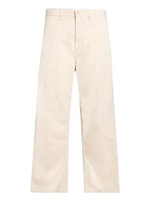 Carhartt Cotton Tapered Jeans With Logo Detail - Beige