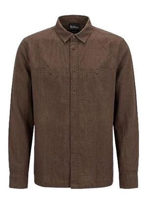 JACK WOLFSKIN Shirt Size Hemp, Organic Cotton - Brown