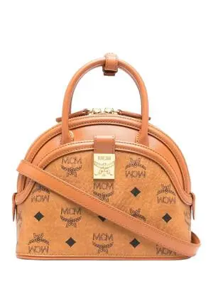 Mcm MCM Small Tracy Curved Shoulder Bag Brown
