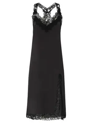 Pinko Lace-trimmed Slip Dress - Black