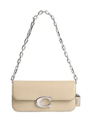 COACH Tabby Logo Plaque Shoulder Bag - Ivory