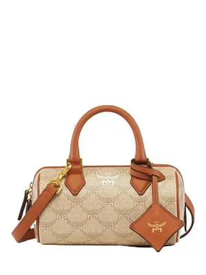 Mcm Ella Boston Bag - Beige