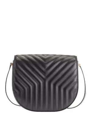 Saint Laurent Joan Quilted Shoulder Bag - Black