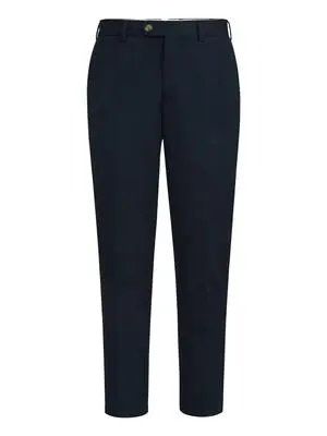 Brunello Cucinelli Cotton-virgin Wool Gabardine Trousers - Blue