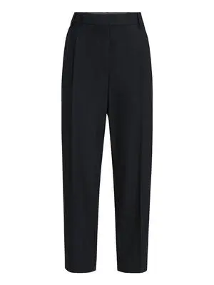 Brunello Cucinelli Straight Leg Wool-blend Trousers - Black