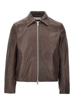 OUR LEGACY OUR LEGACY Waxed Leather Jacket
