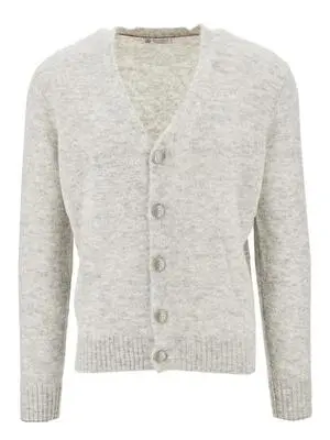 Brunello Cucinelli Alpaca And Cashmere Blend Cardigan - Grey