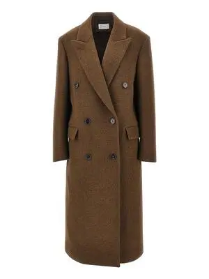 THE ROW Bamira Double-breasted Coat - Brown