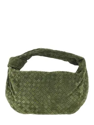 Bottega Veneta BOTTEGA VENETA Suede Leather Jodie Bag Green