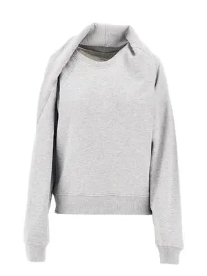 Dries Van Noten DRIES VAN NOTEN Mélange Cotton French Terry Sweatshirt Grey