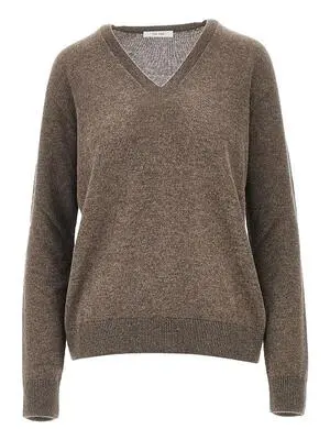 THE ROW Phora Cashmere Sweater - Grey