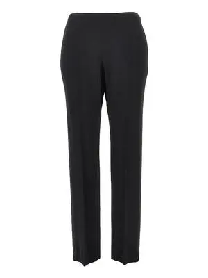 THE ROW Cyril Twill Cigarette Pants - Black