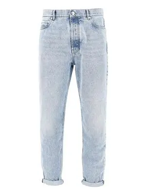Brunello Cucinelli BRUNELLO CUCINELLI Iconic Fit Light Wash Denim Pants Blue