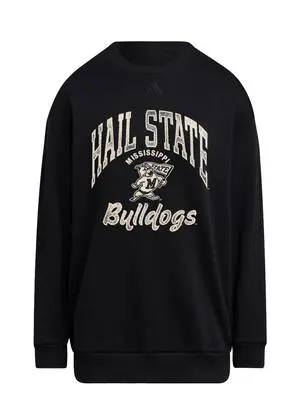 Adidas Mississippi State Bulldogs Crewneck Sweatshirt - Black / Ncaa-mss-757