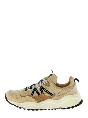 FLOWER MOUNTAIN Sanchia Panelled Sneakers - Neutrals