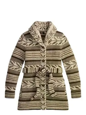 Ralph Lauren Patterned Shawl Collar Cardigan - Neutrals