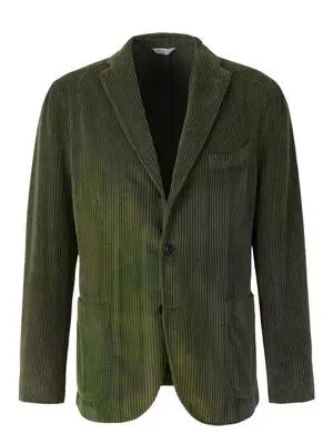 Boglioli Corduroy Single-breasted Blazer - Green