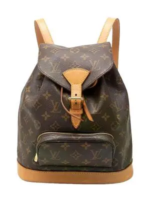 LOUIS VUITTON Louis Vuitton Monogram Montsouris MM Backpack Brown