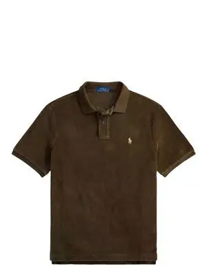 Polo Ralph Lauren Classic Fit Knit Corduroy Polo Shirt - Brown