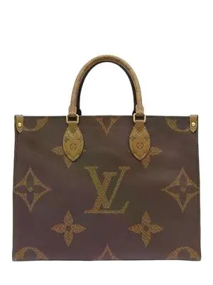 LOUIS VUITTON Monogram Giant Onthego Mm Satchel - Brown