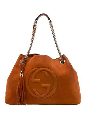 Gucci Gucci Soho Chain Tote Bag Orange